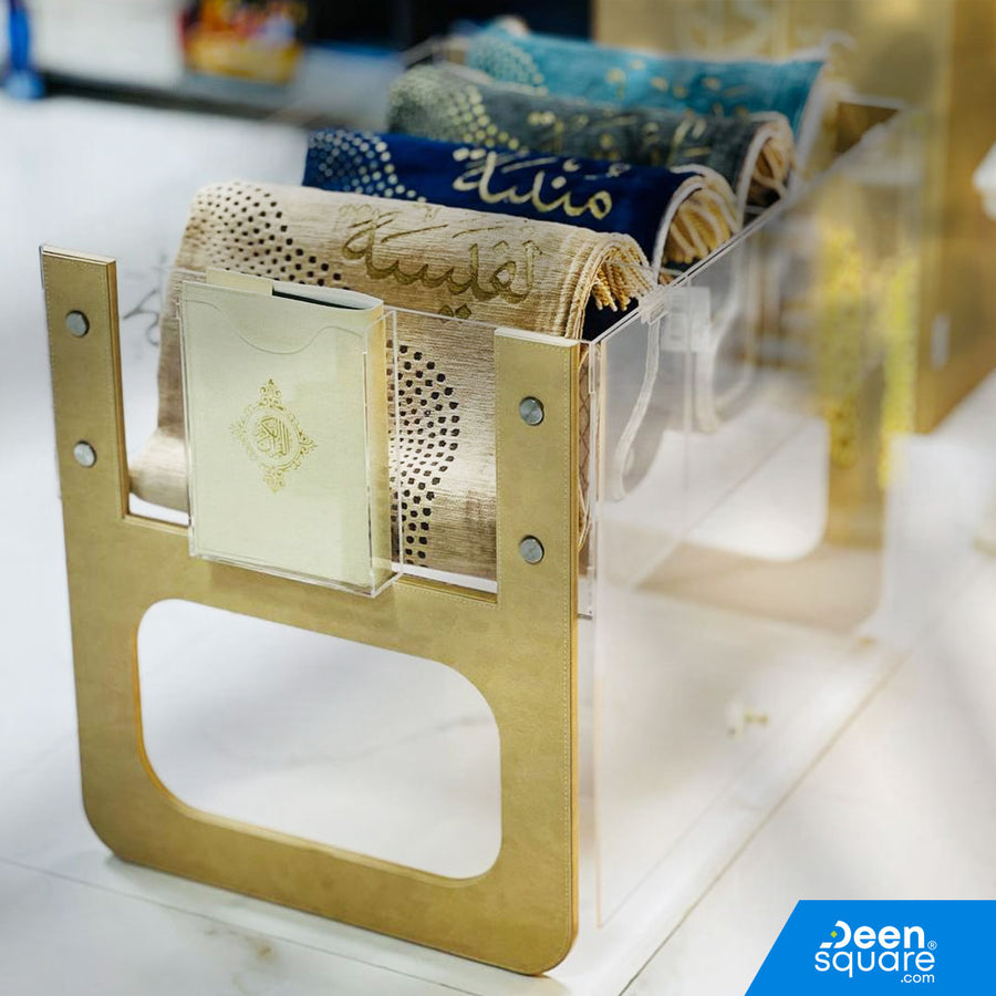 Premium Acrylic Prayer Mat Organizer Box | Luxury Islamic Storage ...