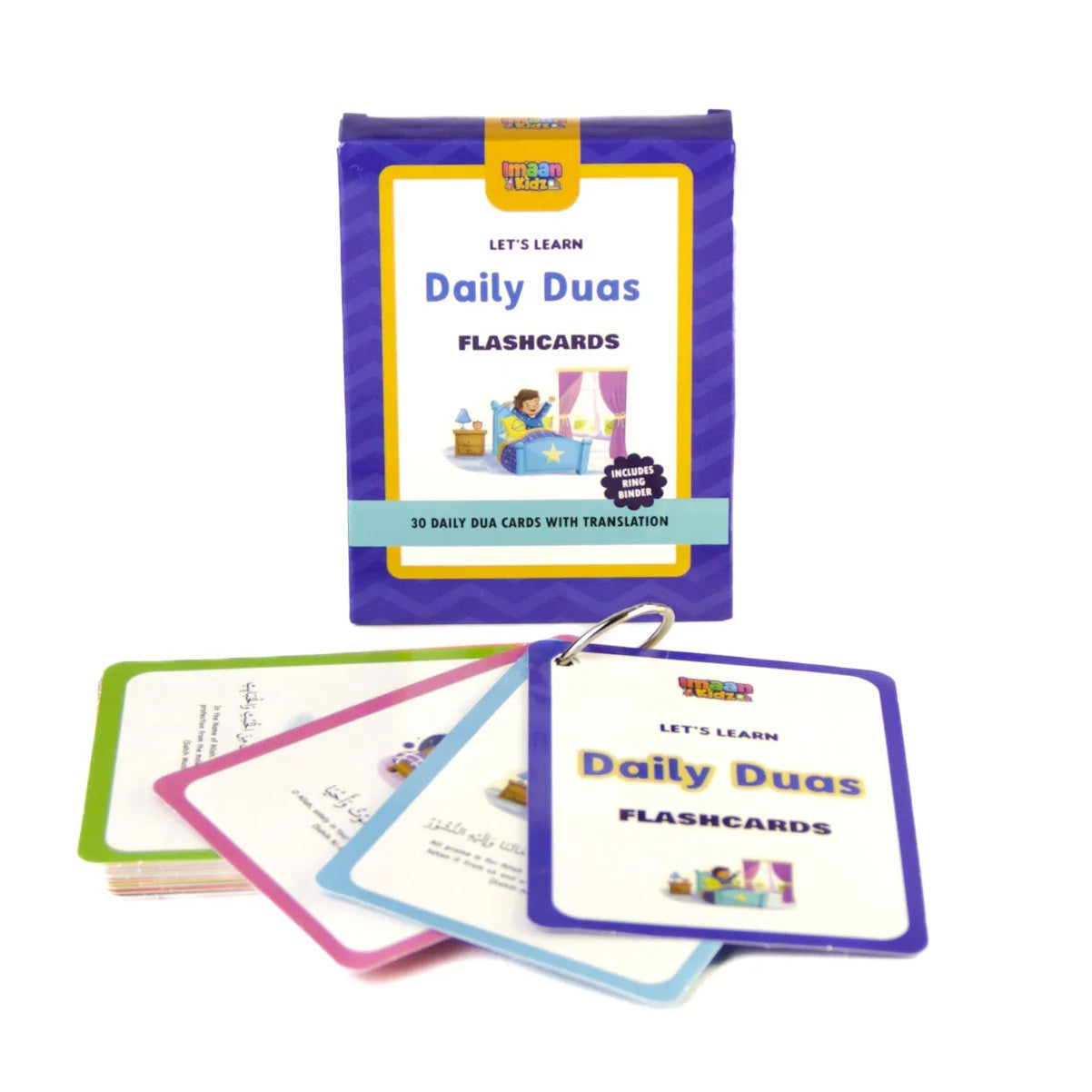 Let’s Learn Daily Duas Flashcards with Keyring | Imaan Kidz | UAE ...