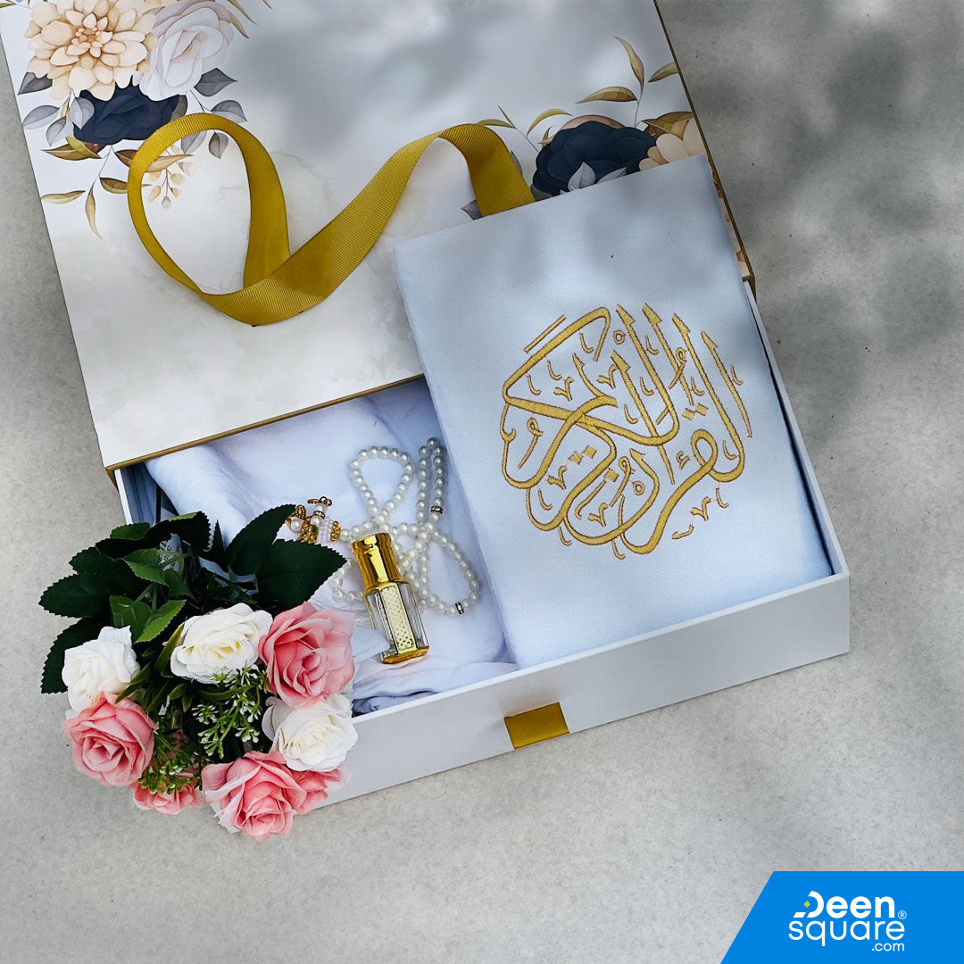 Islamic Gift Set for Women – Qur’an, Prayer Mat & Attar | DeenSquare ...